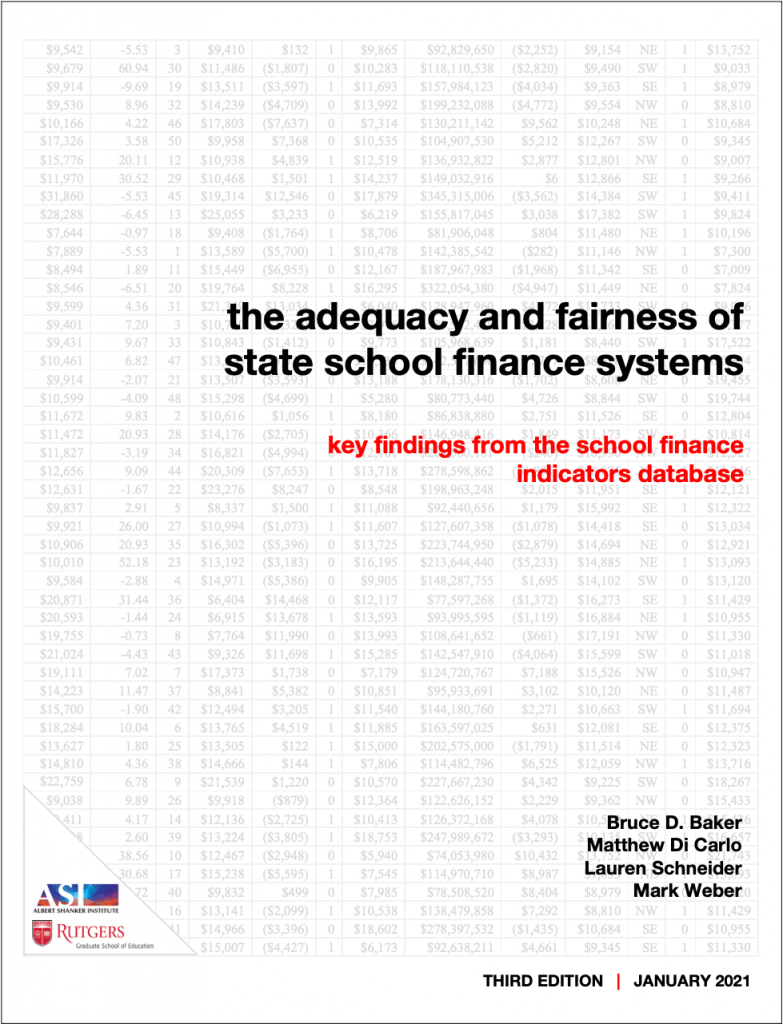 The Adequacy and Fairness of State School Finance Systems - home page ...